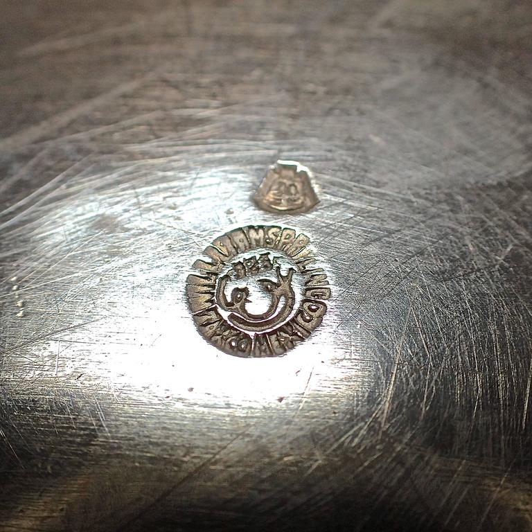 William Spratling Silver Plate with Brass Detail For Sale at 1stDibs