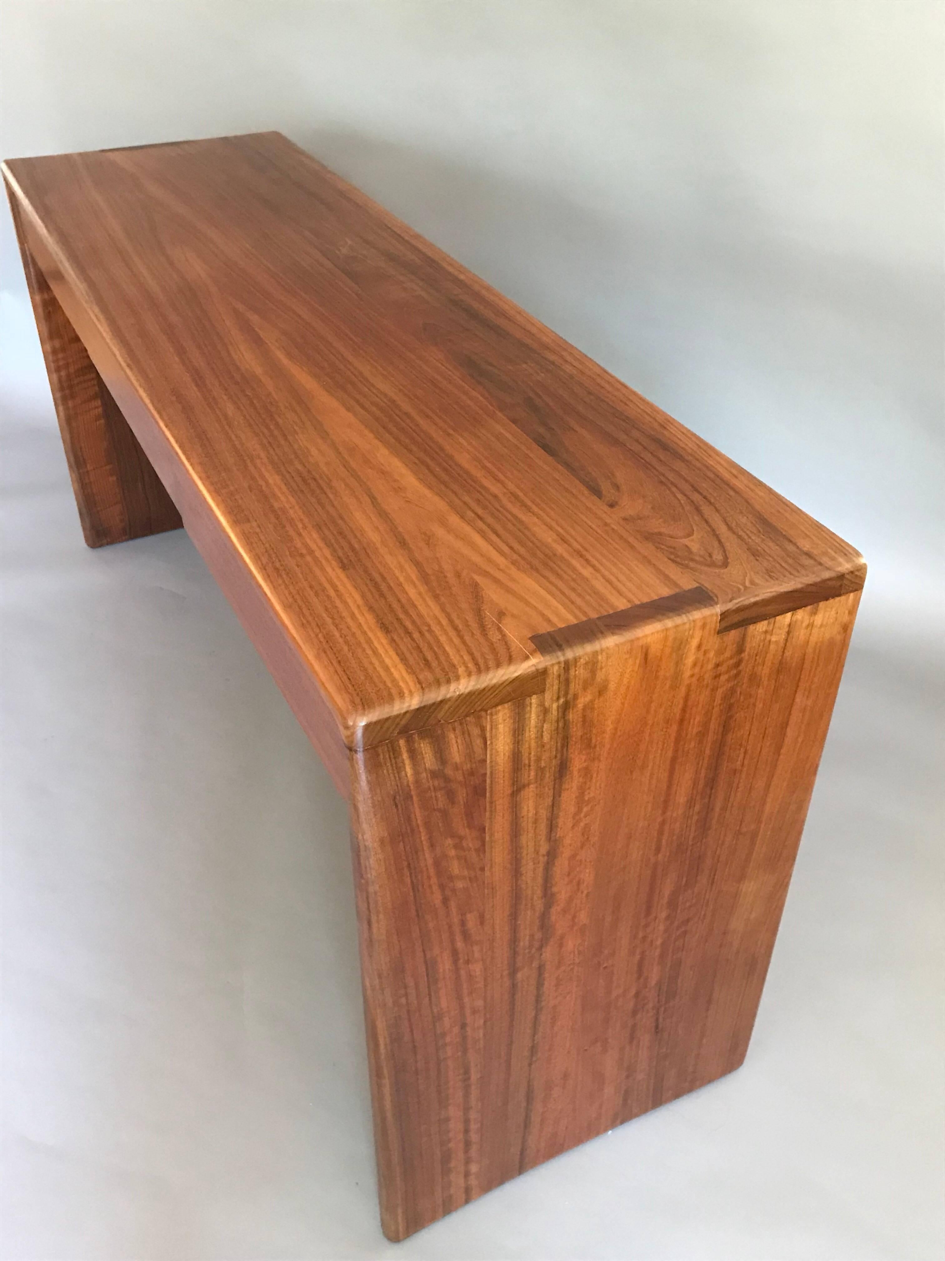 Gerald McCabe Shedua Wood Console Table California Design at 1stDibs
