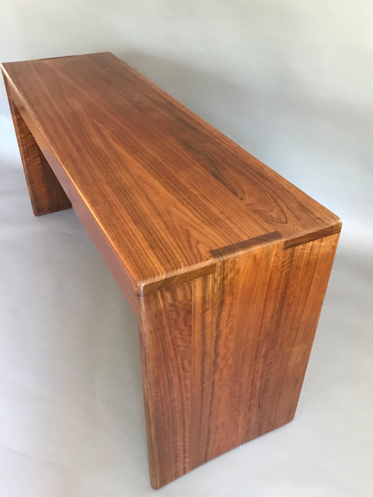 Gerald McCabe Shedua Wood Console Table California Design at 1stDibs