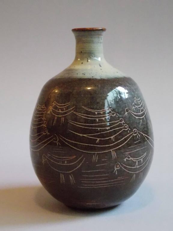 Edwin and Mary Scheier Studio Pottery Vase at 1stDibs | scheier pottery ...