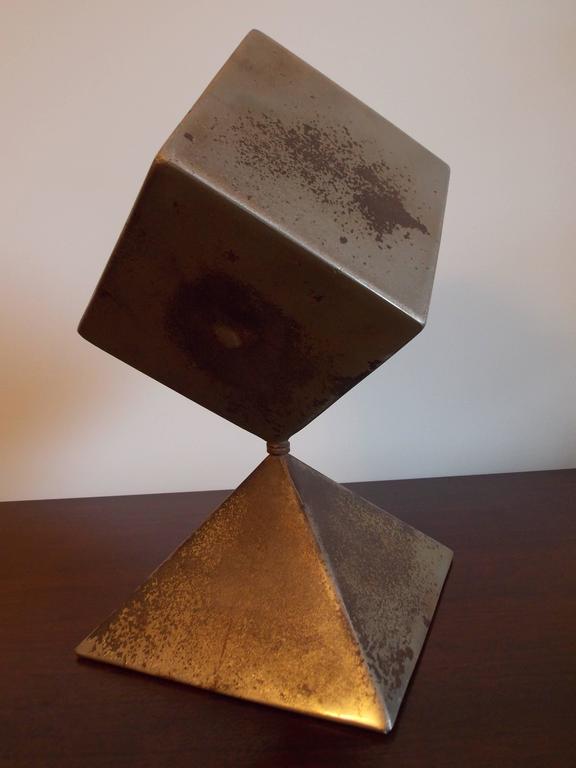 Vintage Modern Art Geometric Cube Sculpture at 1stDibs | geometric ...