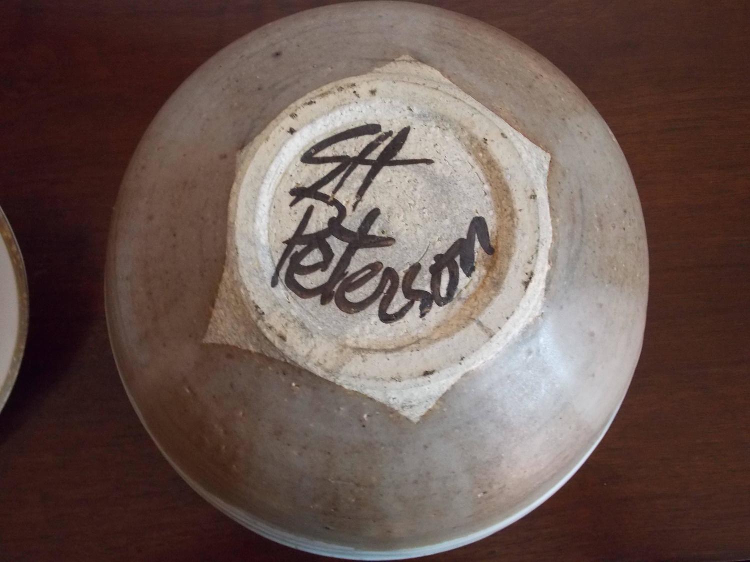 Susan Peterson Studio Pottery Lidded Bowl California Design For Sale at ...