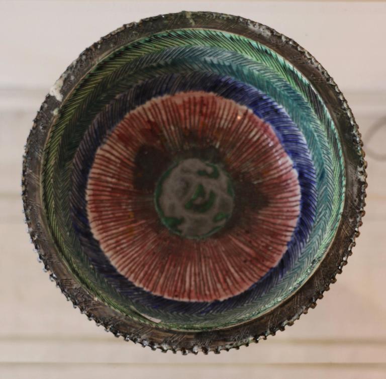1940s Glazed Ceramic Bowl by Geneviève Noah "Maîtrise de Nimy" at 1stDibs