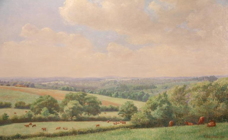 Landscape Oil Painting by Frederick A. Bishop, Signed 1906 at 1stDibs