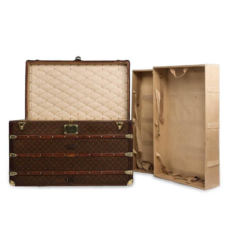 Antique 20th Century Louis Vuitton Haute Courier, Steamer Trunk, circa ...