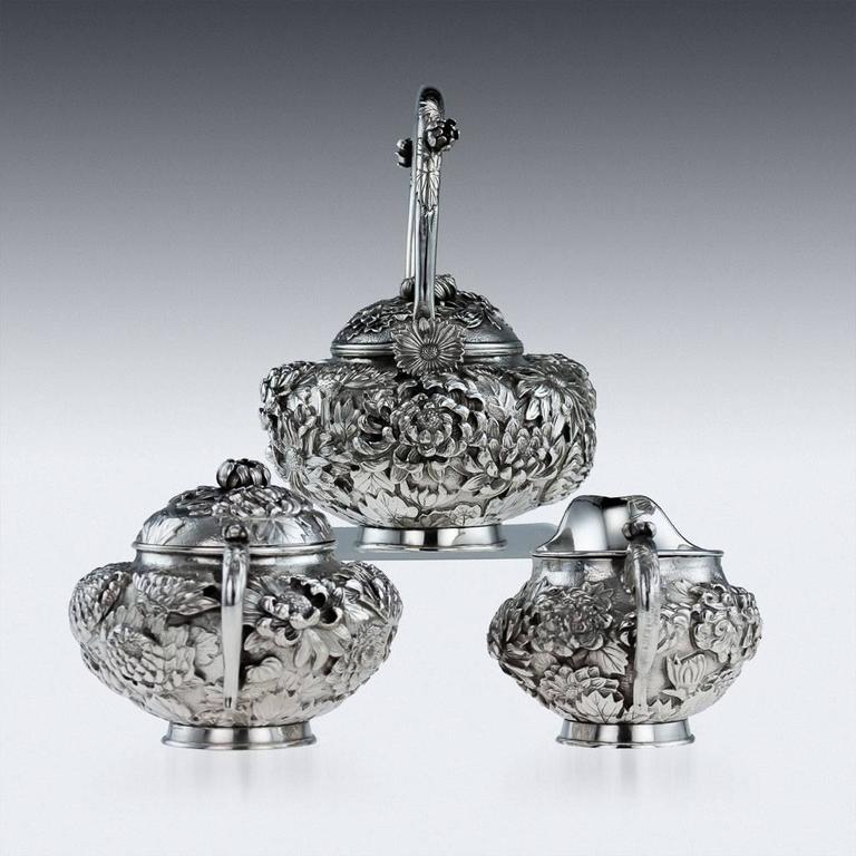 Antique 19th Century Japanese Meiji Exceptional Tea Set, Signed, circa ...
