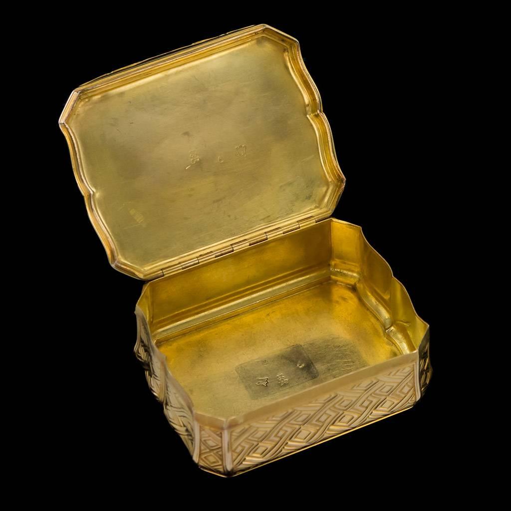 Antique French Solid Gold Exceptional Snuff Box, Louis Robin, circa ...