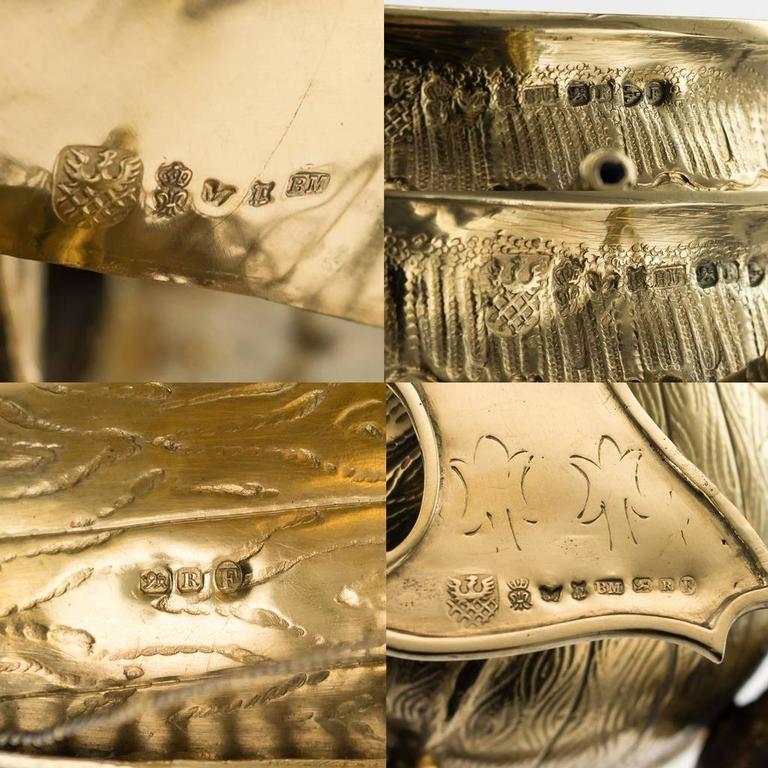 Antique 20th Century German Monumental Solid Silver Gilt Neff Galleon ...