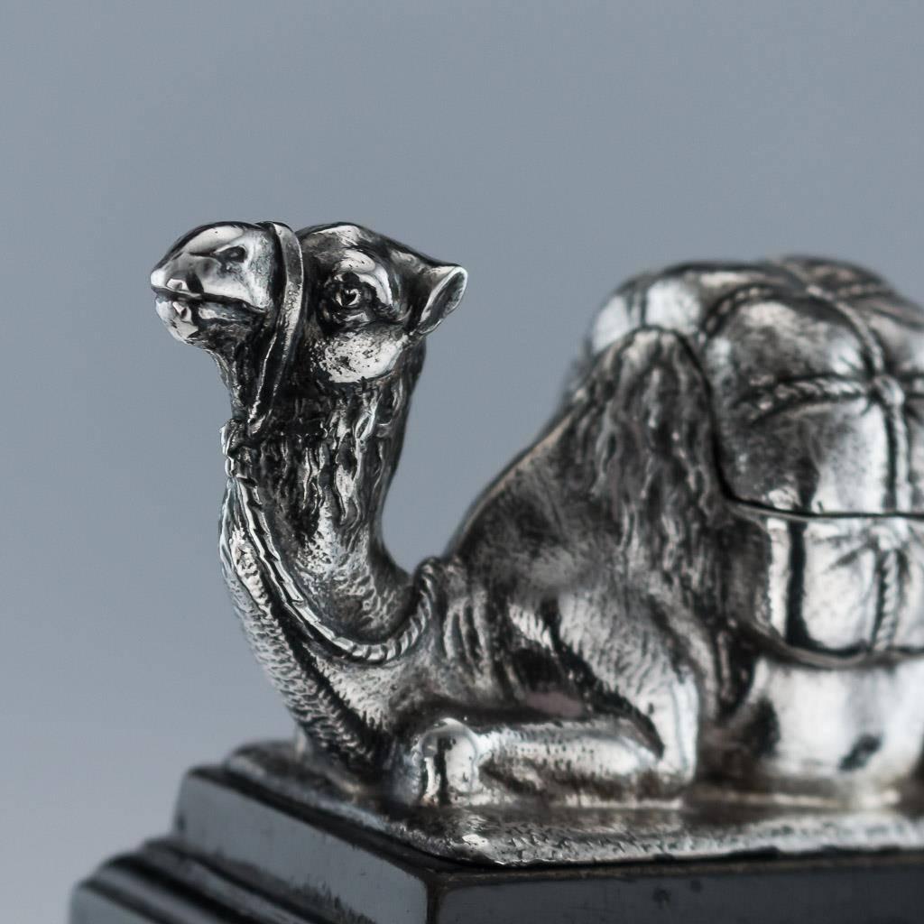 Antique Edwardian Solid Silver Novelty Camel Box, London, circa 1904 at ...