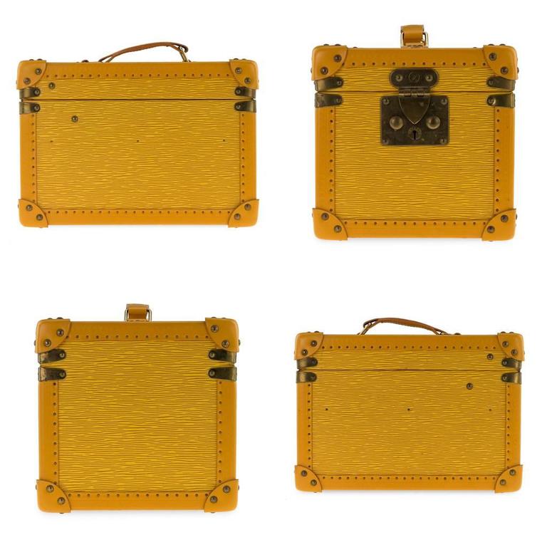 Genuine Louis Vuitton Yellow Epi Leather Beauty Case Box, circa 2000 at ...