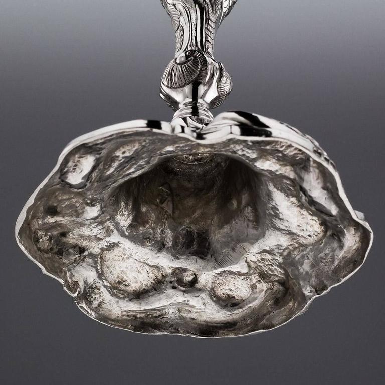 Antique Georgian Solid Silver Pair of Cast Candlesticks, E Farrell ...