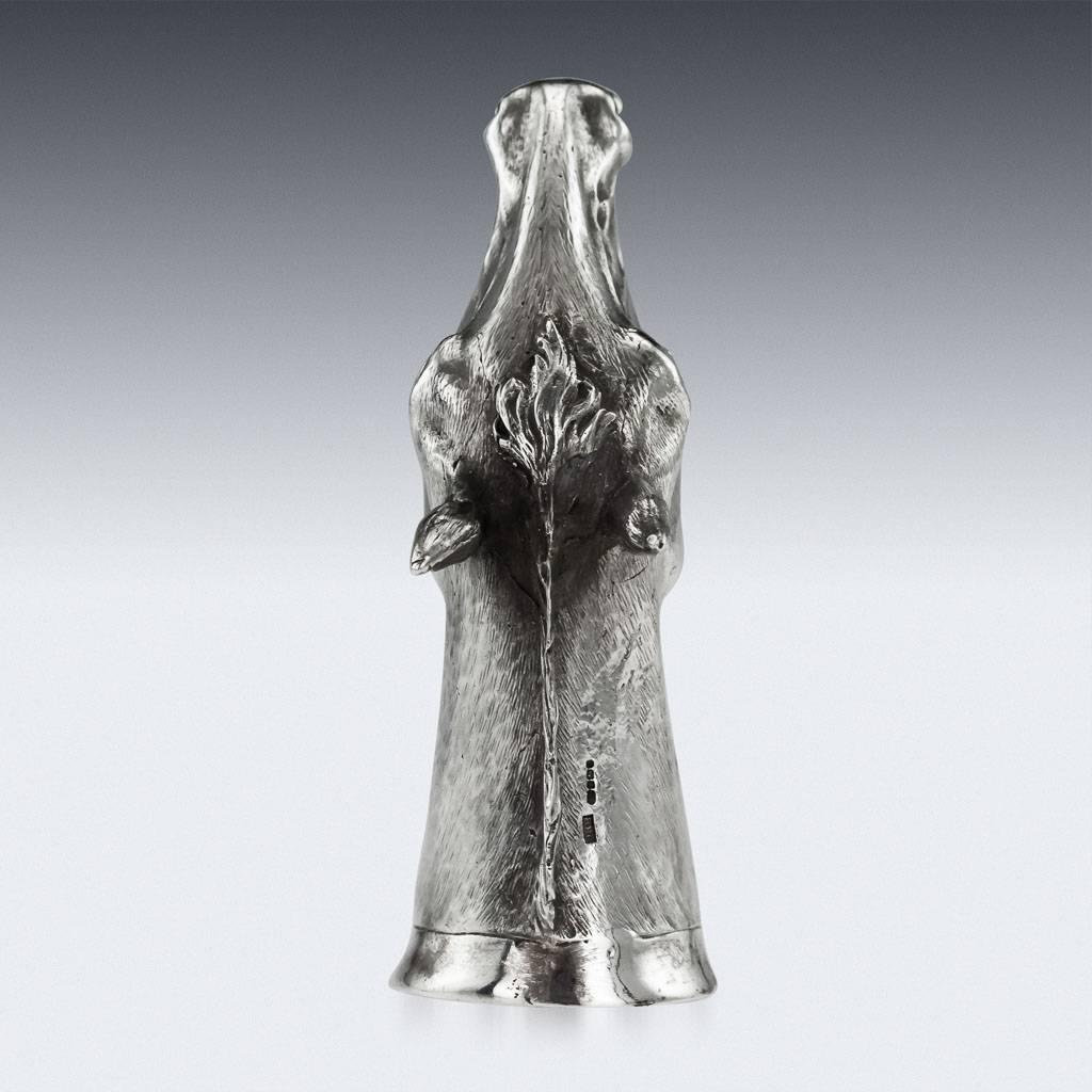 Modern Impressive Solid Silver Cast Stallion Horse Stirrup Cup, circa ...
