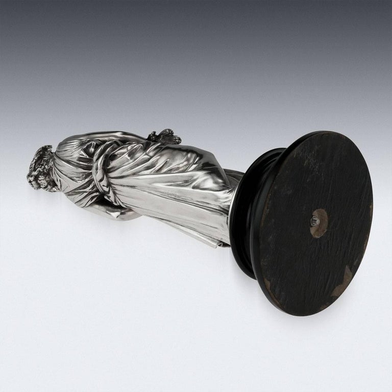 Antique 19th Century French Solid Silver Statue, Christofle, Paris ...