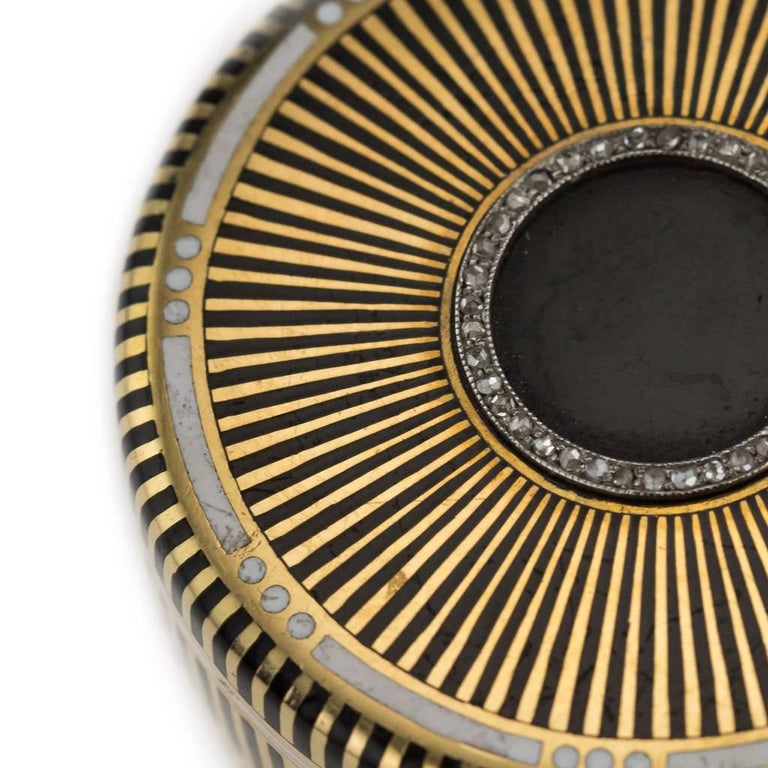 20th Century French Art Deco Gold, Enamel and Diamonds Compact, Cartier ...