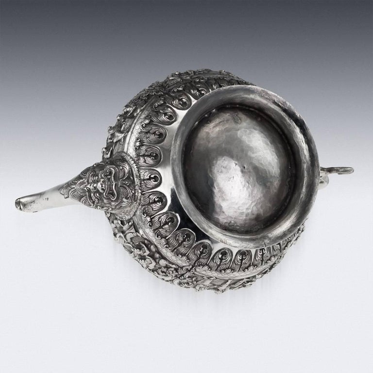 Antique Burmese Solid Silver Sculptural Teapot, Myanmar, circa 1900 at ...