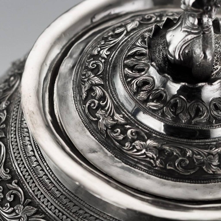 Antique Burmese Solid Silver Sculptural Teapot, Myanmar, circa 1900 at ...