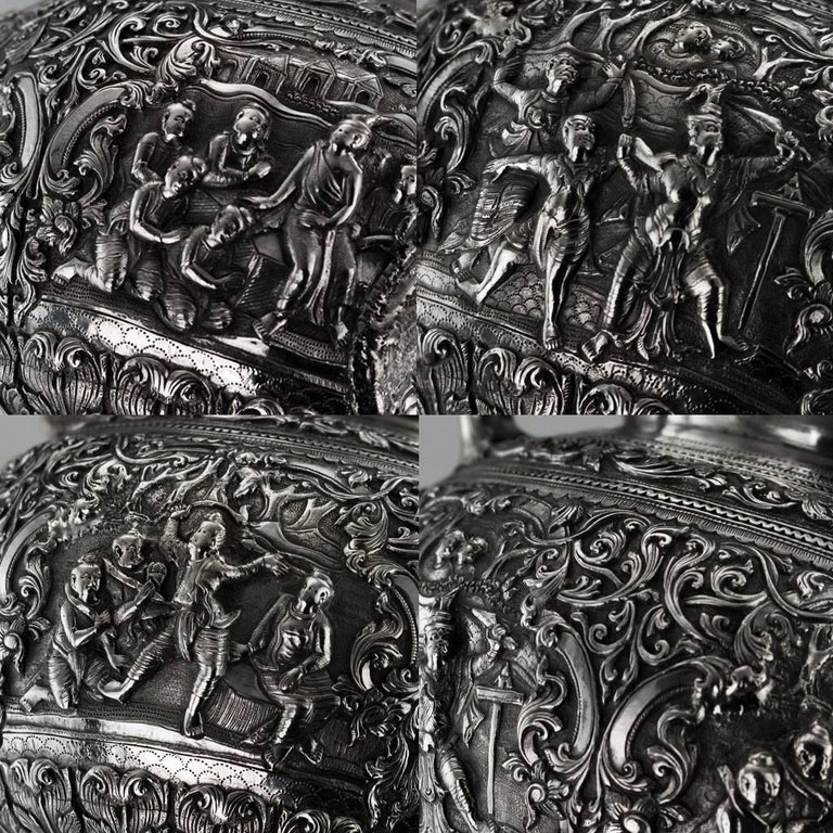 Antique Burmese Solid Silver Sculptural Teapot, Myanmar, circa 1900 at ...