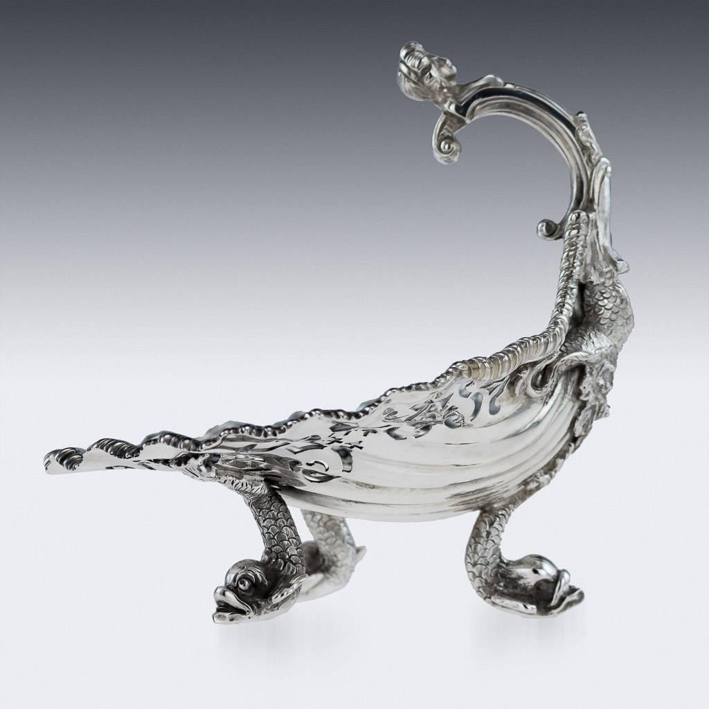 Antique 20th Century Edwardian Silver Paul de Lamerie Dish, London ...