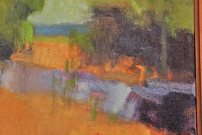 Dark Square Maple Oil On Canvas by Bechtold Rodger For Sale at 1stDibs