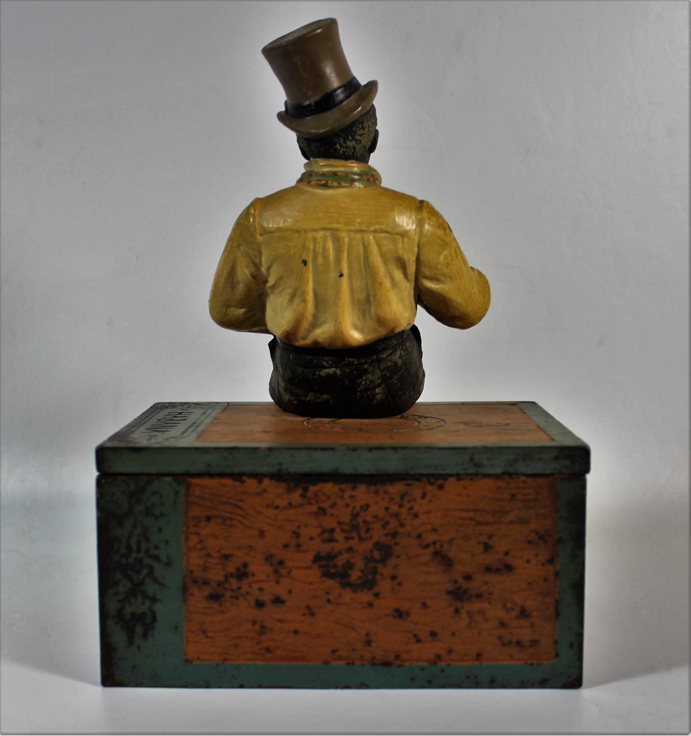 Black Memorabilia Cigar Box/Humidor For Sale at 1stdibs