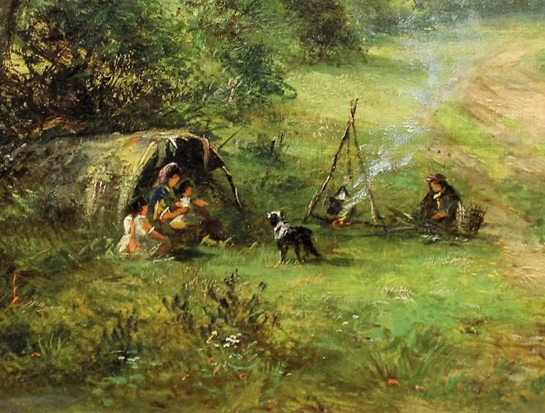 David Payne Oil Painting titled "Gypsy Encampment" at 1stDibs
