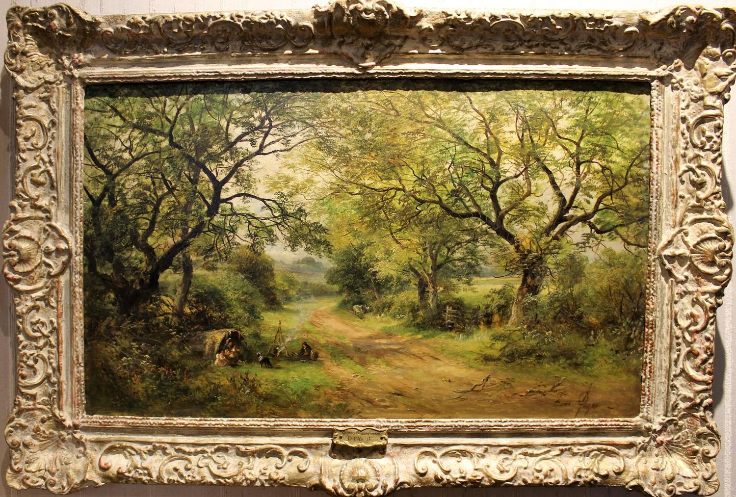 David Payne Oil Painting titled "Gypsy Encampment" at 1stdibs