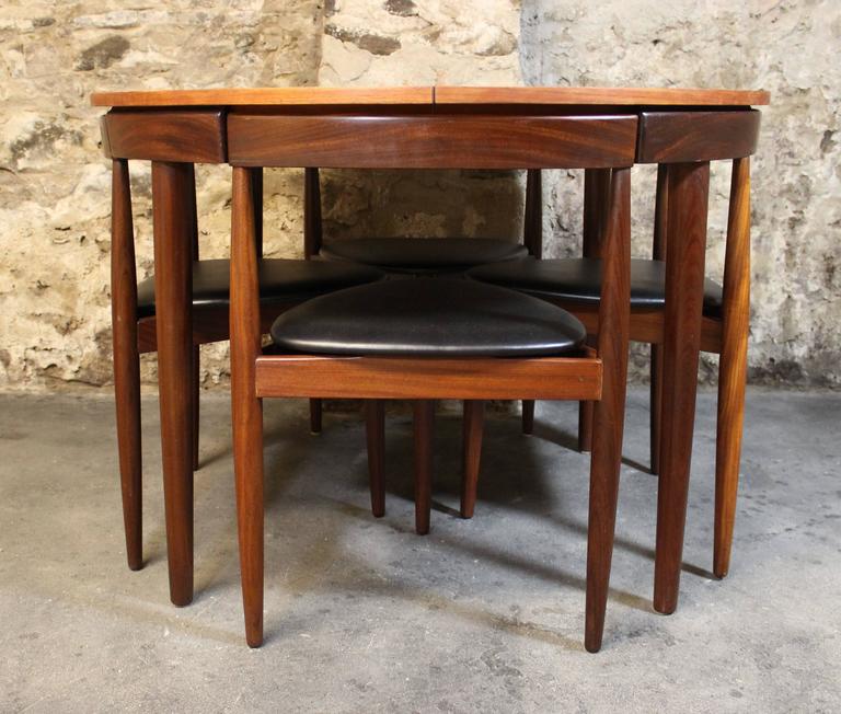 Hans Olsen Teak Roundette Dining Room Set for Frem Rojle, Danish Modern ...