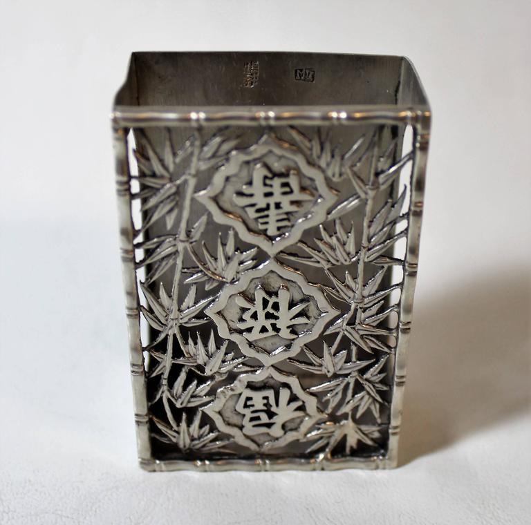 19th Century Chinese Export Matchbox Holder by Luen Wo of Shanghai For ...