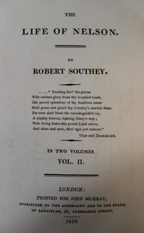 'The Life of Nelson" First Edition books by Robert Southey For Sale at ...