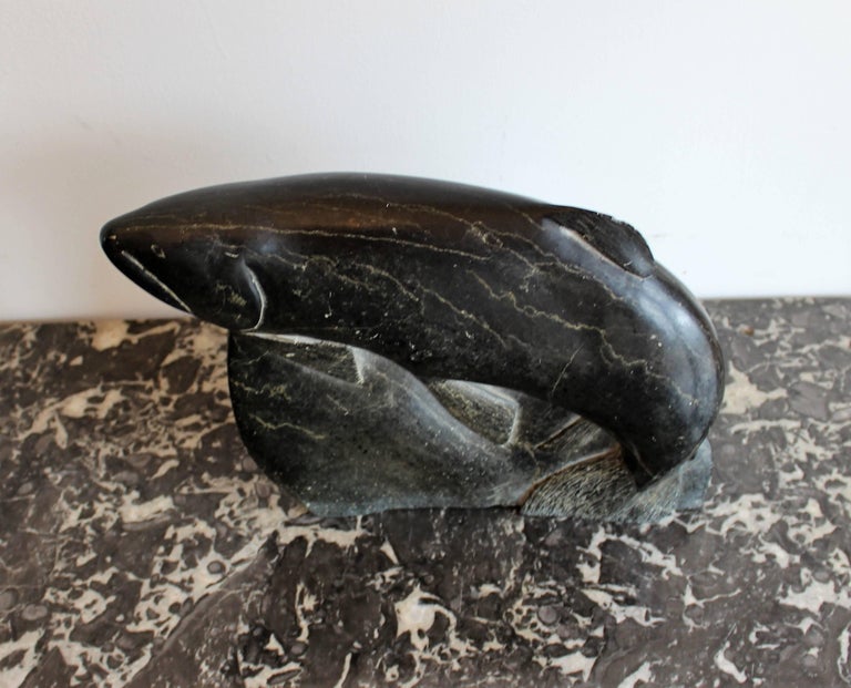 Inuit Soapstone Fish Carving For Sale at 1stDibs | soapstone carving ...