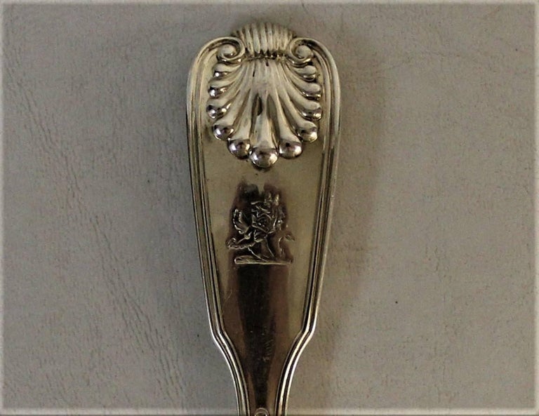 Twelve 19th Century Chawner and Co George William Adams Sterling Silver ...