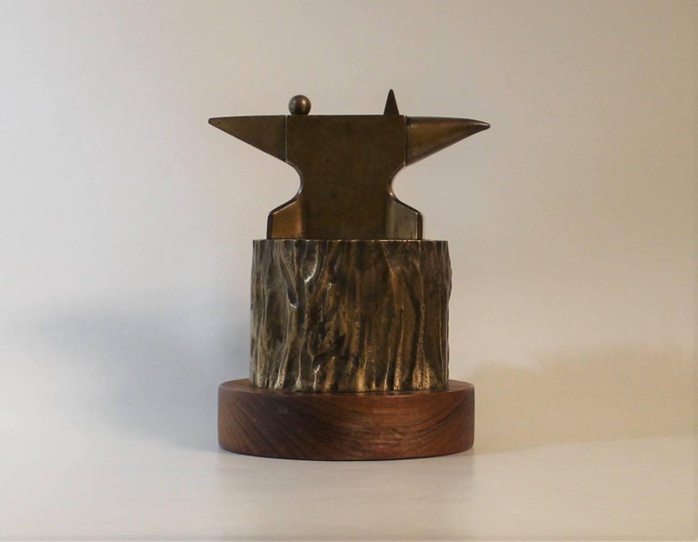 Bronze Sculpture of Anvil For Sale at 1stDibs