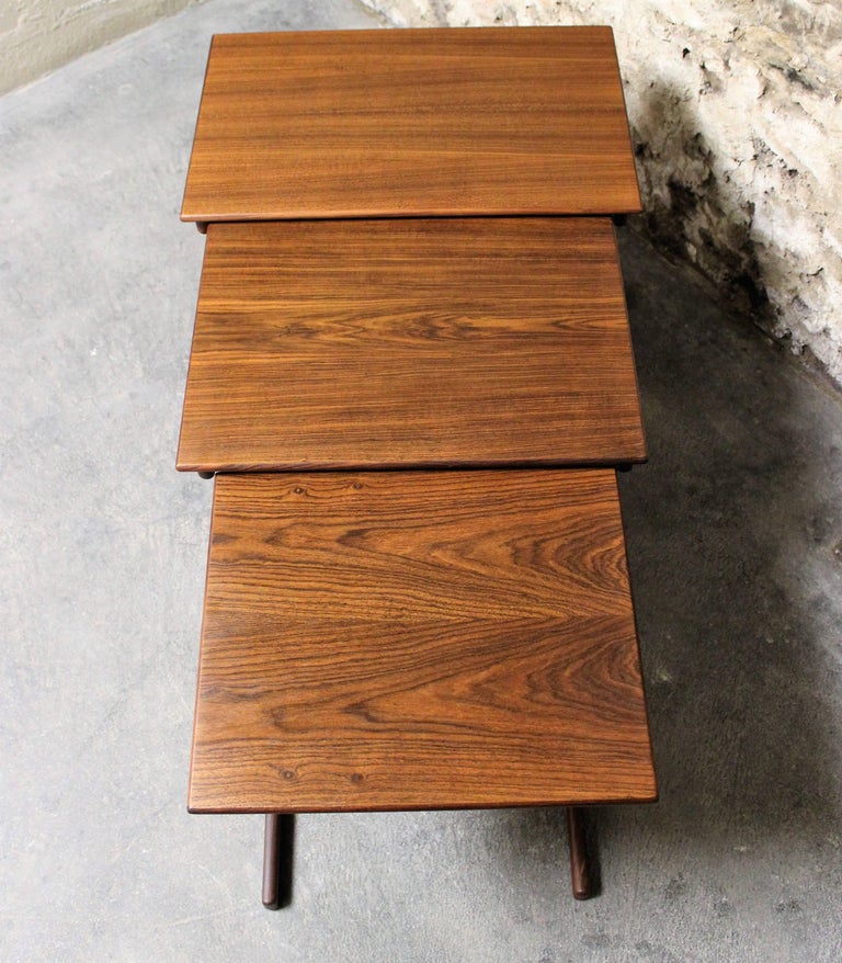 Danish Teak Nesting Tables at 1stDibs
