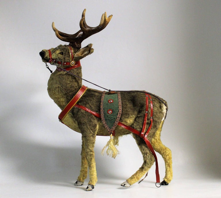 Early 20th Century German Clockwork Toy Reindeer at 1stDibs