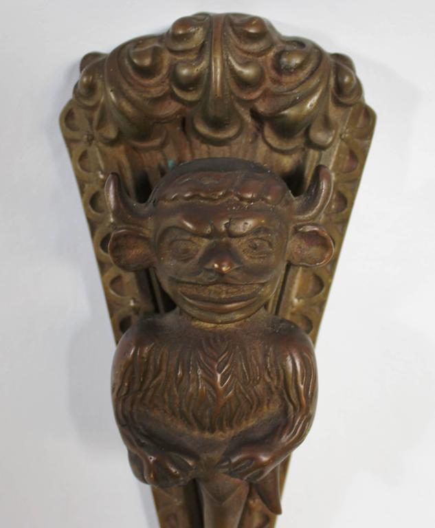 Horned Devil Door Knocker at 1stDibs