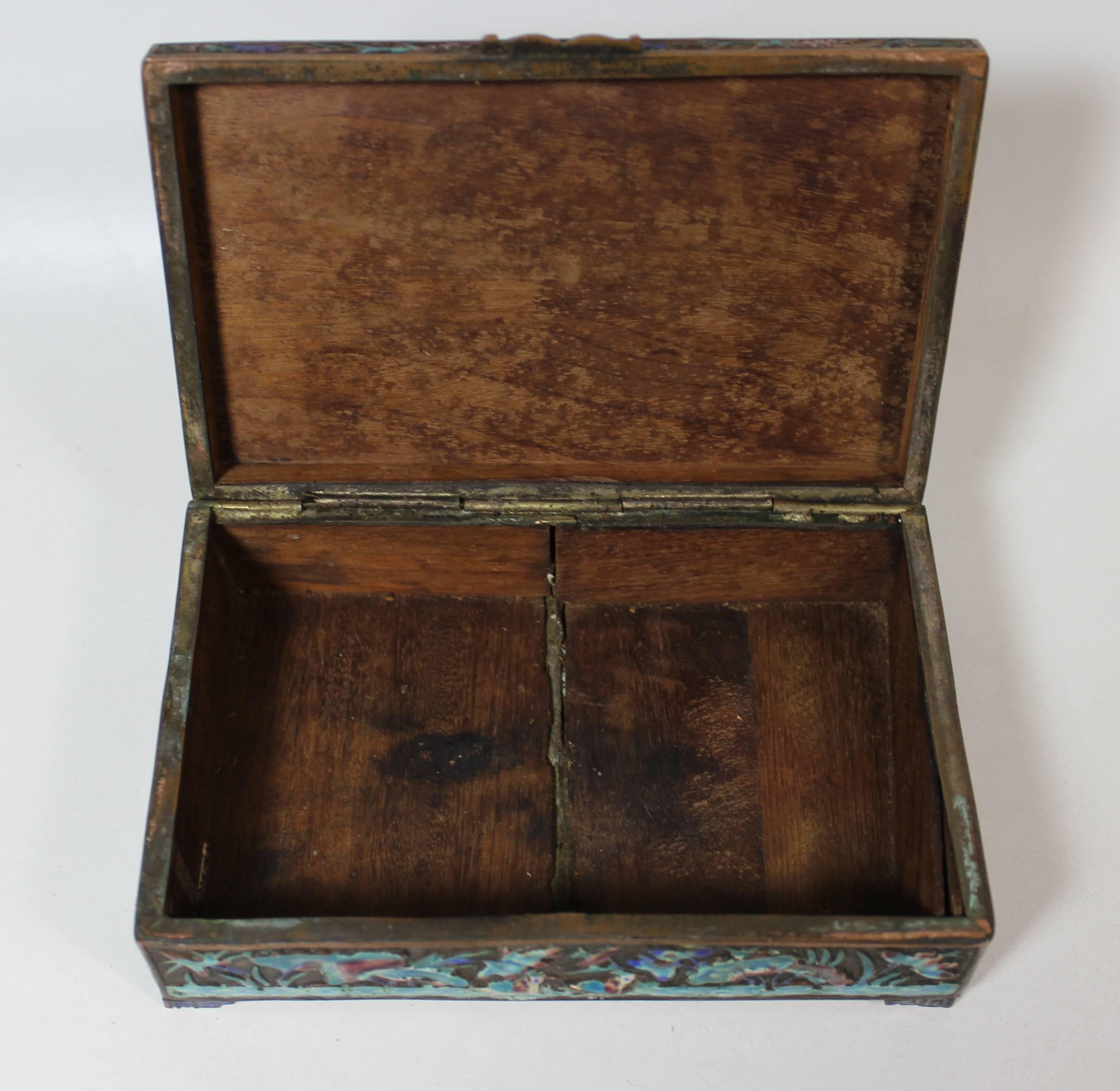 Chinese Enamel Box at 1stDibs