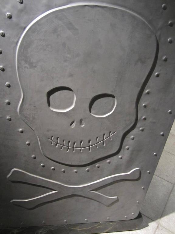 Jeff and Co Cabinet. Embossed lead on sycamore. Pucci de Rossi. In ...