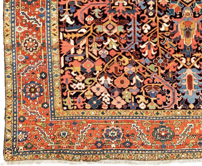 Fantastic Antique Persian Heriz Rug - ca 1890 - Excellent Condition For ...