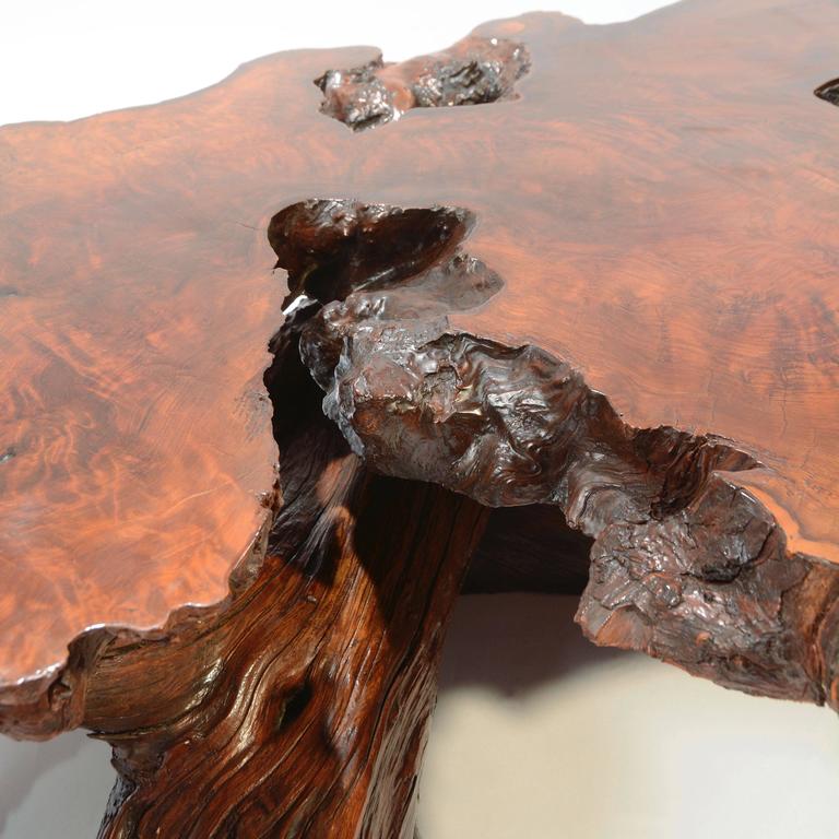 Nakashima Style Natural Burl Wood Stump Coffee Table at 1stDibs ...