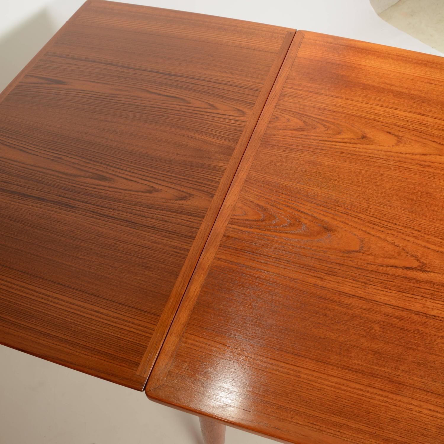 Large Danish Modern Teak Dining Table by L&F Mobler For Sale at 1stdibs
