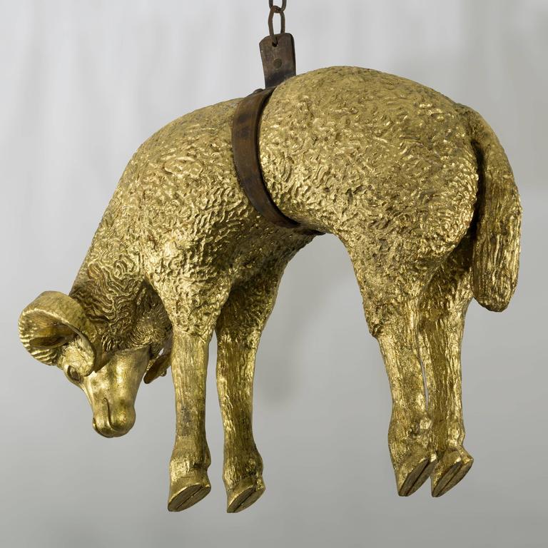 Incredible Carving of the Standing Ram Golden Fleece For Sale at ...