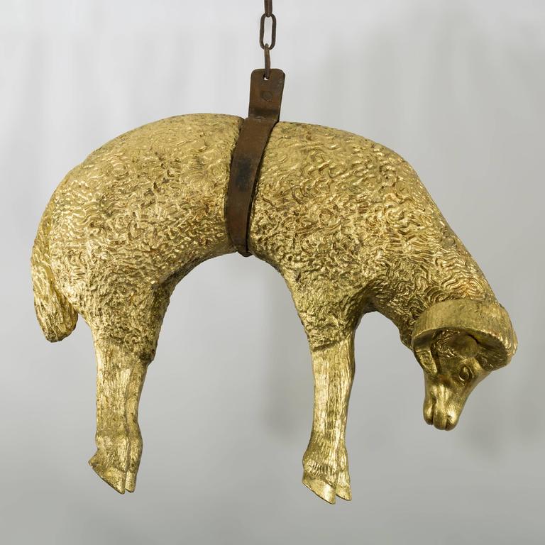 Incredible Carving of the Standing Ram Golden Fleece For Sale at ...