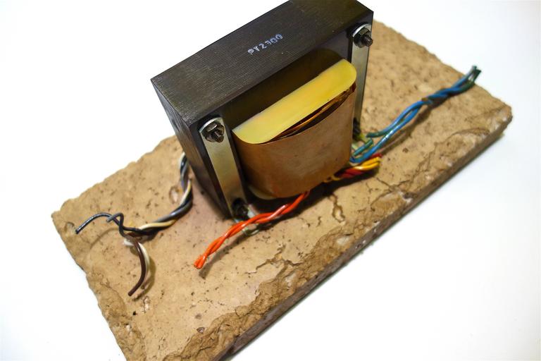 Vintage Transformer from Cinema Projector as Sculpture oOn Stone, circa ...