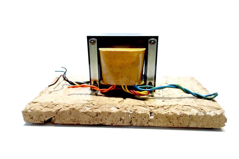 Vintage Transformer from Cinema Projector as Sculpture oOn Stone, circa ...