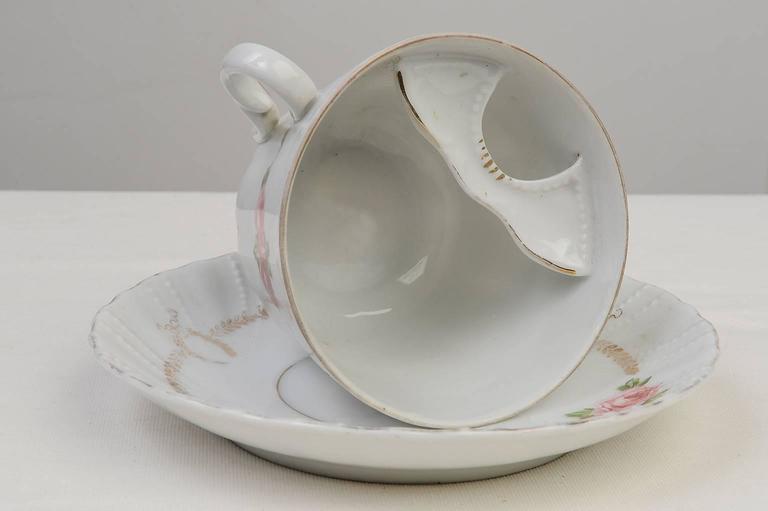English Vintage Tea Cup for Mustache For Sale at 1stDibs