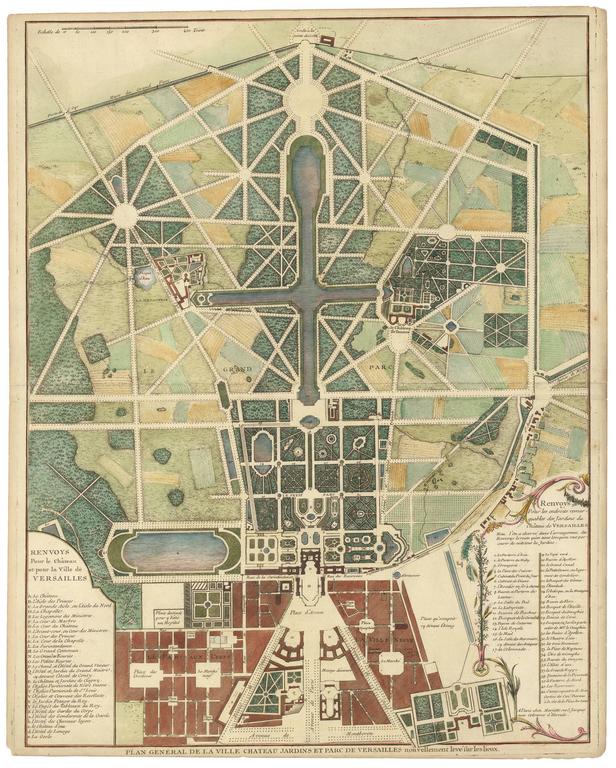 Palace Of Versailles Gardens Plan