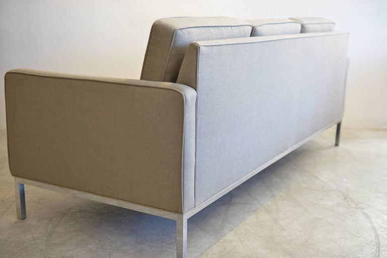 Chrome Frame Sofa by Steelcase at 1stDibs | vintage steelcase sofa ...