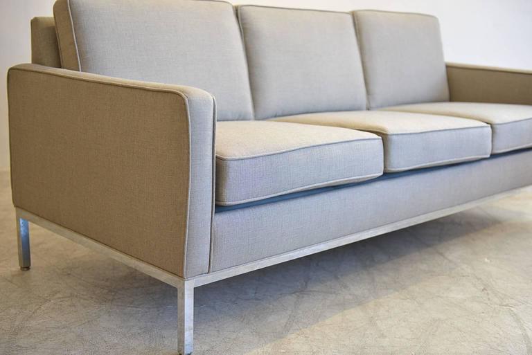 Chrome Frame Sofa by Steelcase at 1stDibs | vintage steelcase sofa ...