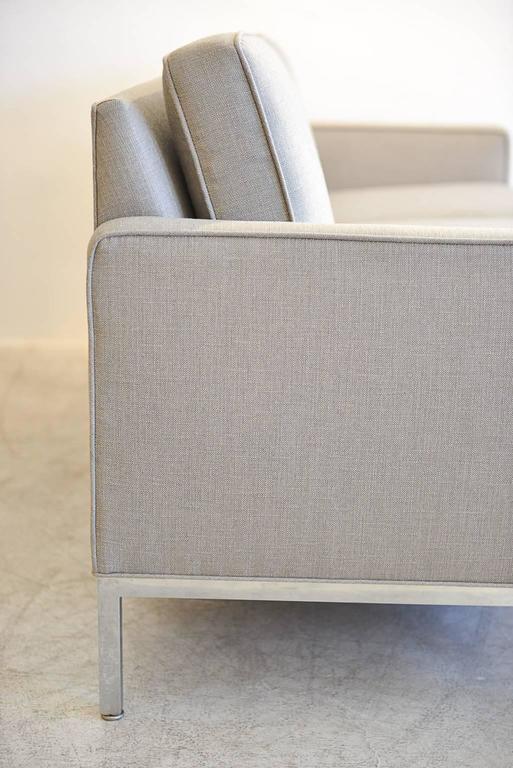 Chrome Frame Sofa by Steelcase at 1stDibs | vintage steelcase sofa ...