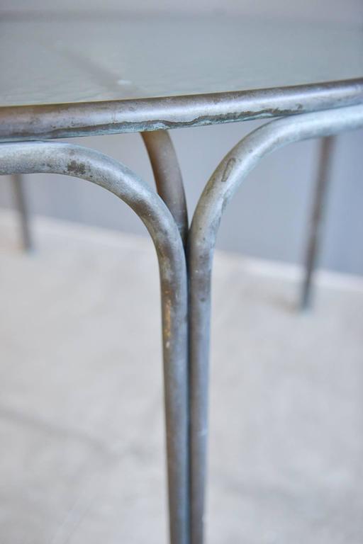 Kipp Stewart for Terra Tubular Bronze Outdoor Dining Set at 1stDibs